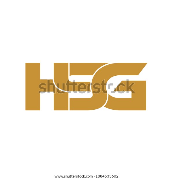 Hsg Letter Monogram Logo Design Vector Stock Vector (Royalty Free ...