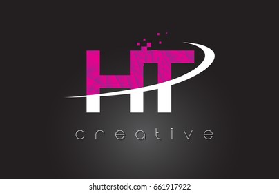 Ht H T Creative Letters Design Stock Vector (Royalty Free) 661917922 ...
