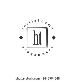 Ht Initial Beauty Monogram Logo Vector Stock Vector (Royalty Free ...