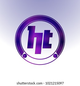 Ht Logo Metal Logo Purple Logo Stock Vector (Royalty Free) 1021215097 ...