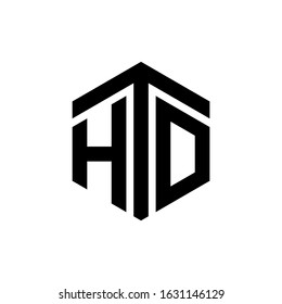 Nth Letter Logo Design Polygon Monogram Stock Vector (Royalty Free ...