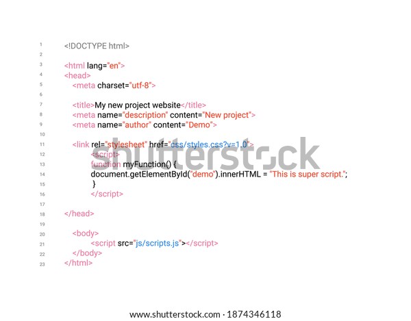 Html Screen Code Program Developer Background Stock Vector (Royalty ... Html Screen Code Program Developer Background Stock Vector (Royalty ...