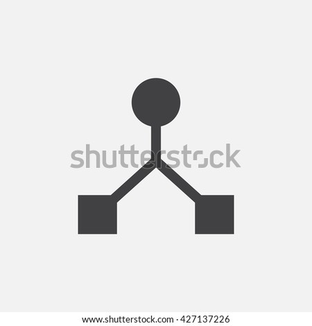 Hub Icon Vector Solid Logo Pictogram Stock Vector (Royalty Free ...