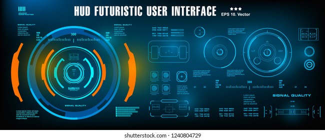 Hud Illustration Hud Game Background Design Stock Vector (Royalty Free ...