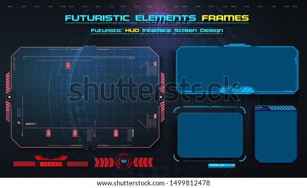 Hud Uiux Gui Futuristic User Interface Stock Vector (Royalty Free ...