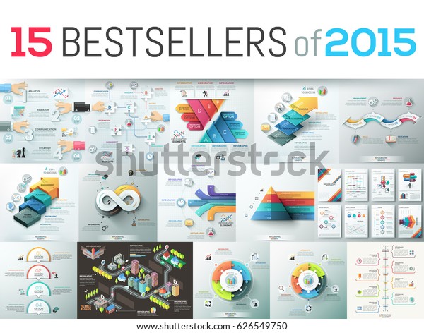 Huge Collection 15 Creative Infographic Business Stock Vector (Royalty ...