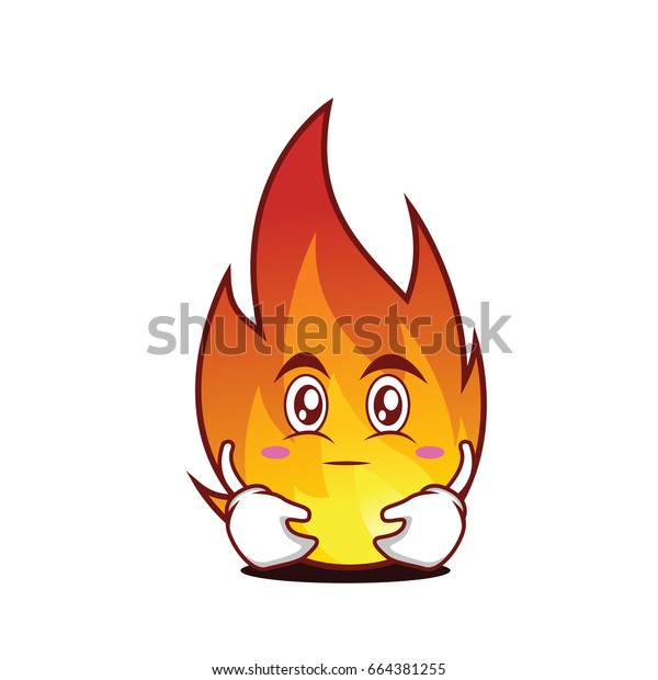 Hugging Fire Character Cartoon Style Vector Stock Vector (Royalty Free ...