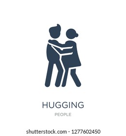 Hugging Icon Vector On White Background Stock Vector (Royalty Free ...