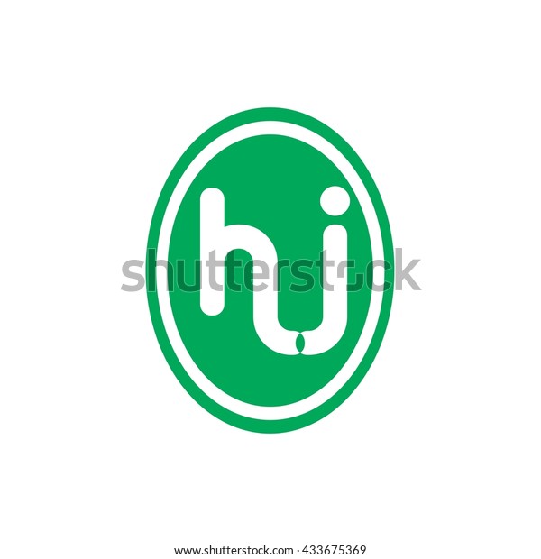 Huj Letter Oval Logo Vector Stock Vector (Royalty Free) 433675369 ...