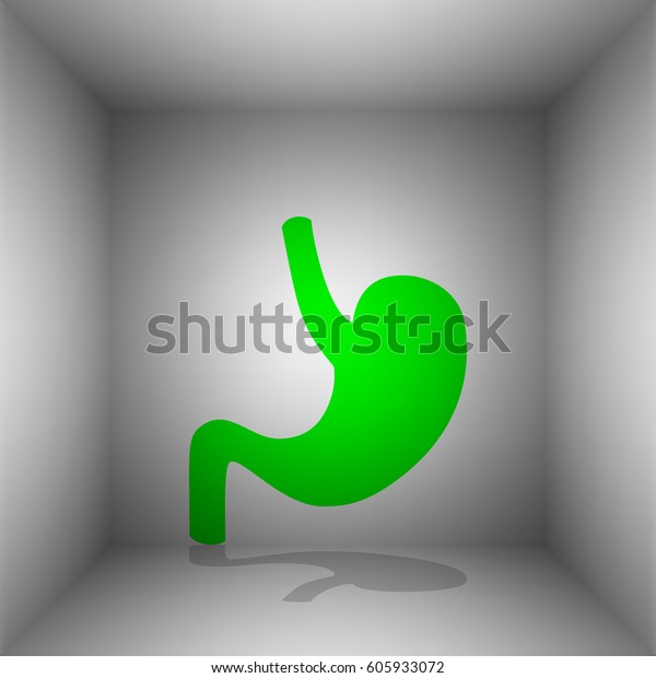 Human Anatomy Stomach Vector Green Icon Stock Vector (Royalty Free ...