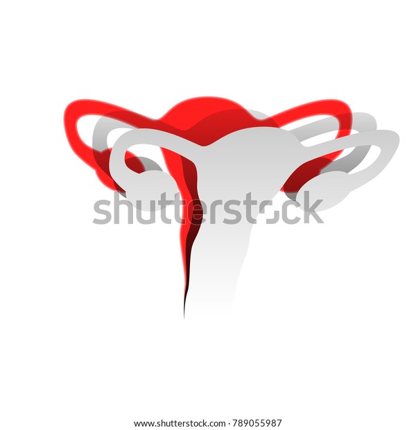 Human Anatomy Uterus Sign Vector Detachable Stock Vector (Royalty Free ...