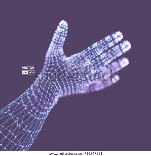 Human Arm Hand Model Connection Structure Stock Vector (Royalty Free ...