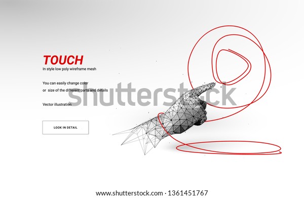 Human Arm Hand Palm Touching Symbol 스톡 벡터(로열티 프리) 1361451767 | Shutterstock