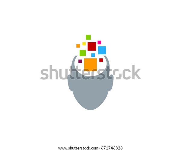 Human Artificial Intelligence Icon Logo Design Stock Vector (Royalty ...