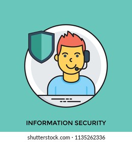 Human Avatar Security Advisor Giving Advice Stock Vector (Royalty Free ...