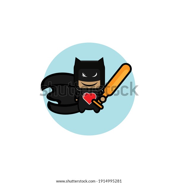 Human Bat Character Illustration Design Carrying Stock Vector (Royalty ...