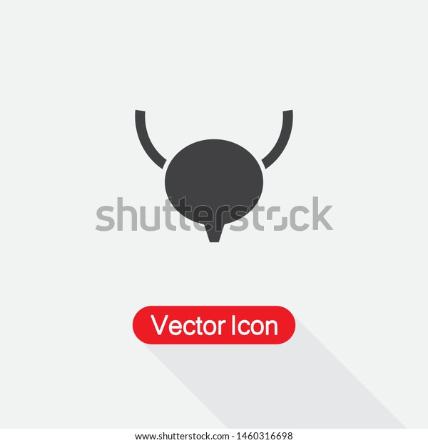 Human Bladder Icon Organ Sign Vector: เวกเตอร์สต็อก (ปลอดค่าลิขสิทธิ์ ...