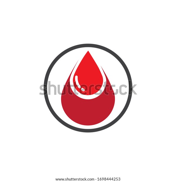 Human Blood Logo Template Vector Icon Stock Vector (Royalty Free ...