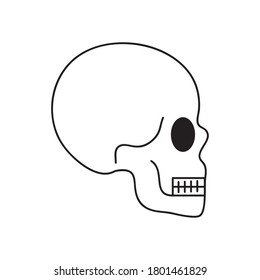 Human Body Concept Head Skull Icon Stock Vector (Royalty Free ...