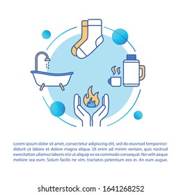 Human Body Heating Ways Concept Icon Stock Vector (Royalty Free ...