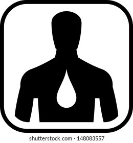 Human Body Hydration Icon: vector de stock (libre de regalías ...