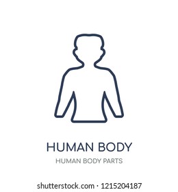 Standing Human Body Glyph Icon Vector Stock Vector (Royalty Free ...
