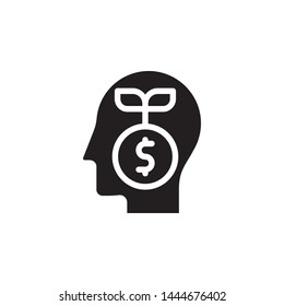 Human Brain Banking Investment Saving Icon Stock Illustration ...
