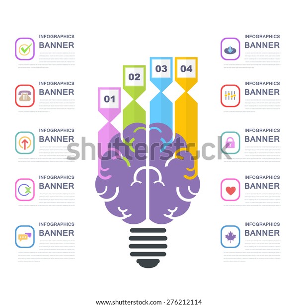 Human Brain Business Solution Concept Capacity Stock Vector (Royalty ...