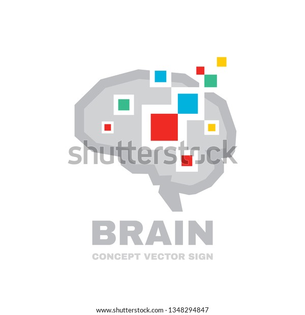 Human Brain Business Vector Logo Template Stock Vector (Royalty Free ...