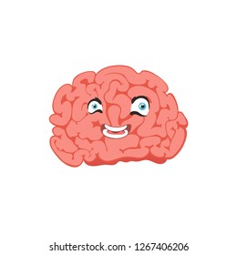 Human Brain Face Smiling Cartoon: เวกเตอร์สต็อก (ปลอดค่าลิขสิทธิ์ ...