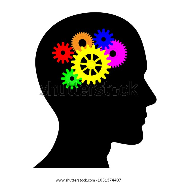 Human Brain Form Mechanism Stock Vector (Royalty Free) 1051374407