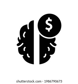 Human Brain Icon Dollar Business Idea Stock Vector (Royalty Free ...