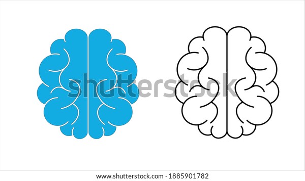Human Brain Icon Neural Bonds Mind Stock Vector (Royalty Free ...