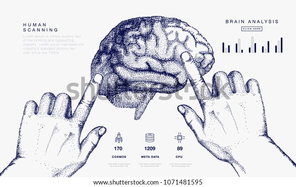 Human Brain Innovations Systems Global Study Stock Vector (Royalty Free ...