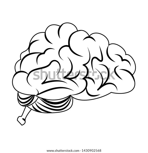 Human Brain Intelligence Symbol Isolated Vector Stock Vector (Royalty ...