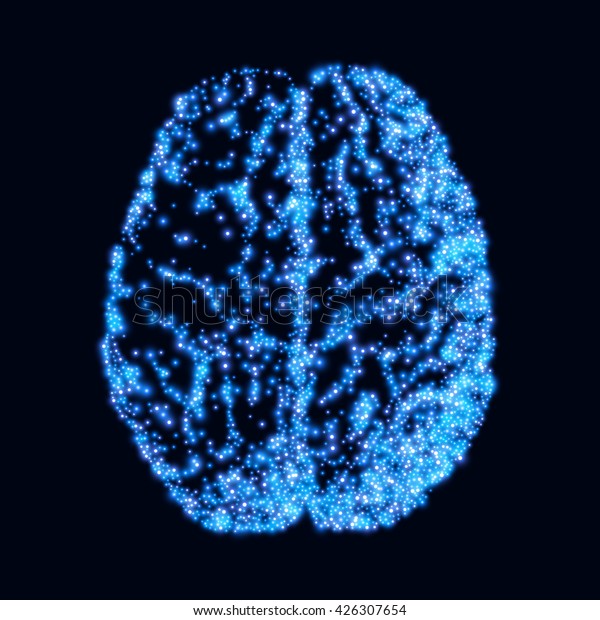 Human Brain Neurons Background Concept Thinking Stock Vector (Royalty ...