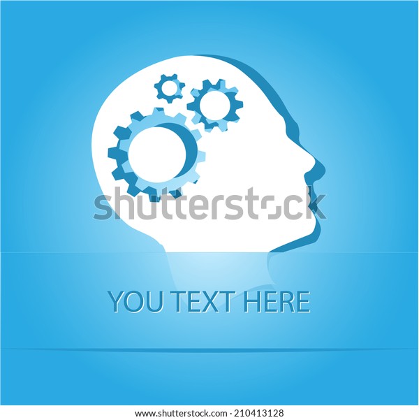 Human Brain Paper Sticker Bookmark Vector Stock Vector (Royalty Free ...