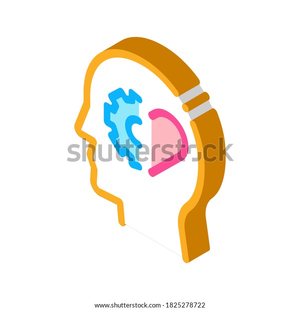 Human Brain Settings Heart Icon Vector Stock Vector (Royalty Free ...