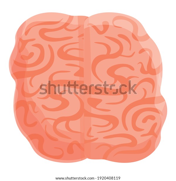 Human Brain Side Icon Cartoon Human Stock Vector (Royalty Free ...