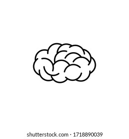 Human Brain Side View Black Icon Stock Vector (Royalty Free) 1718890039 ...