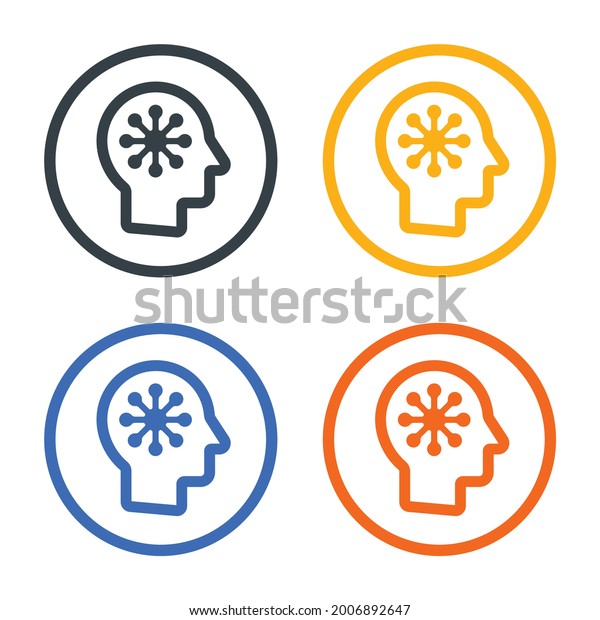 Human Brain Symbol Neuron Brain Nerve Stock Vector (Royalty Free ...