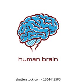 Human Brain Symbol Vector Illustration Stock Vector (Royalty Free) 1868572777