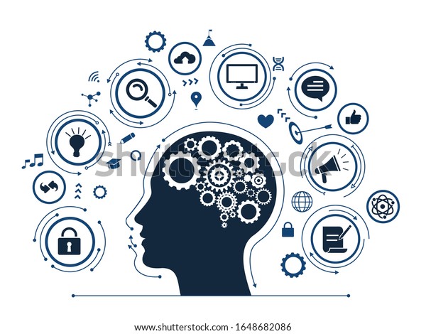Human Brain Work Infographic Icons Vector Stock Vector (Royalty Free ...
