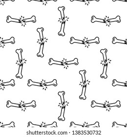 Human Broken Bone Bone Fracture Seamless Stock Vector (Royalty Free ...