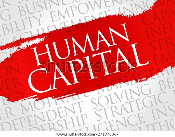 Human Capital Word Cloud Business Concept Stock Vector (Royalty Free ...