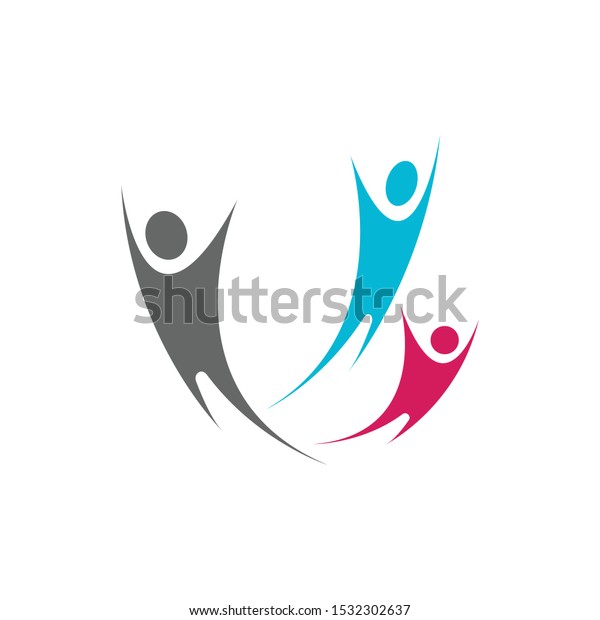 Human Care Icon Logo Vector Stock Vector (Royalty Free) 1532302637 ...