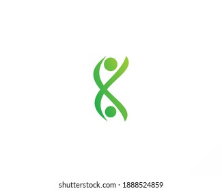 Human Care Logo Green Shape Design Stock Vector (Royalty Free ...