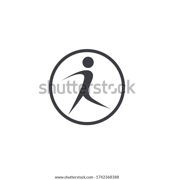 Human Character Icon Logo Vectors Template Stock Vector (Royalty Free ...