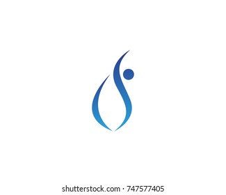 Human Character Logo Design Template Stock Vector (Royalty Free ...