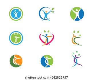 People Movement Logo Set 1 Stock Vector (Royalty Free) 444540868 ...